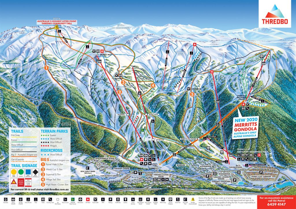 Mountain Map | Lifts & Trails | Thredbo